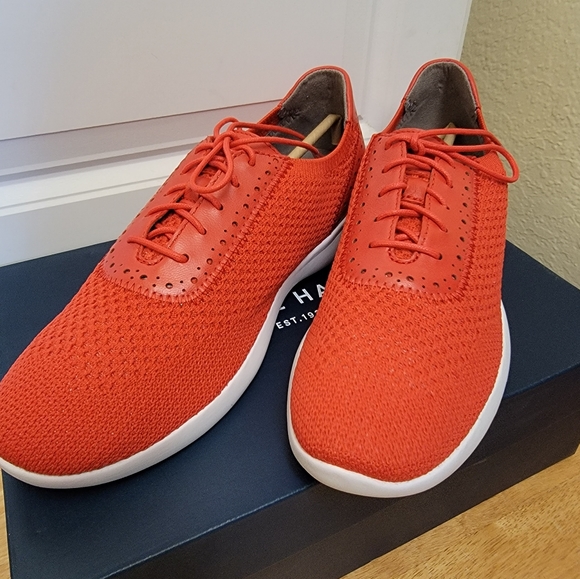 Cole Haan | Shoes | Cole Haan 2 Ella Grand Knit Oxford Aura Orange ...